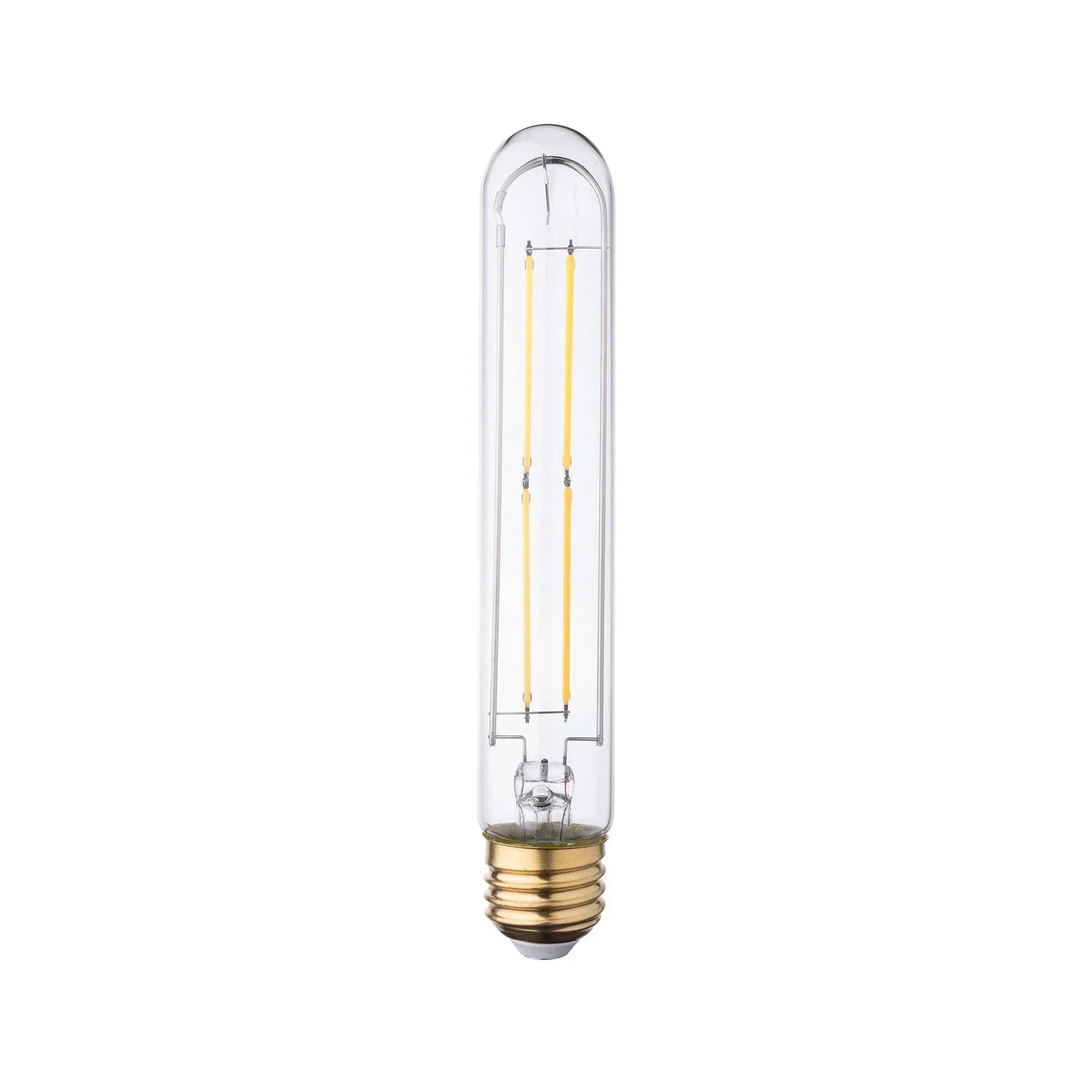 Dimmable 60W T10 Edison LED Bulbs, 8W, 800LM, 4000K, 6-Pack